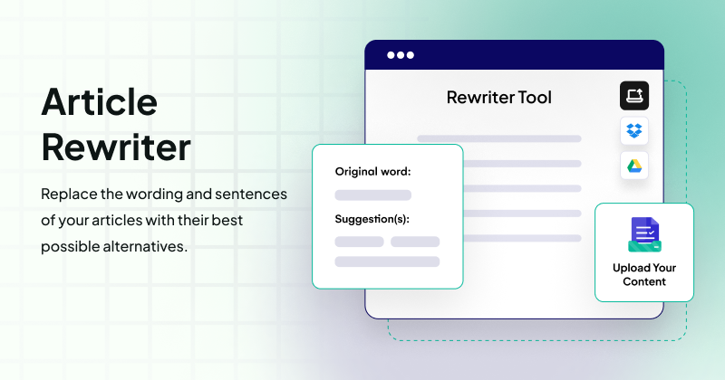 Article Rewriter Tool | Accurate Article & Essay Rewriter
