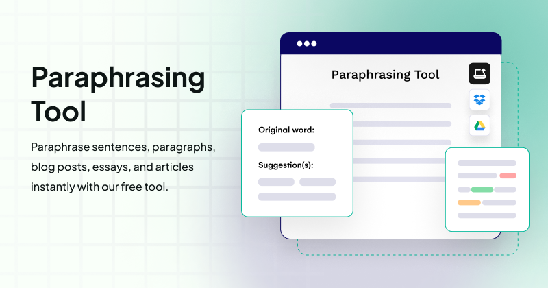 Paraphrasing Tool | Rephrase Text with Best AI Paraphraser